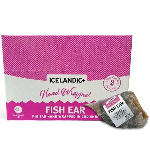 ICELANDIC+ Fish Ear Dog Treats 30-pack