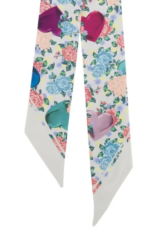 Kurt Geiger Tapestry Print Bow Scrunchie