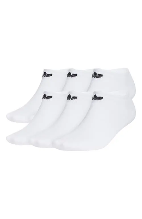 Adidas 6-pack Trefoil 2.0 No-show Socks - White/white