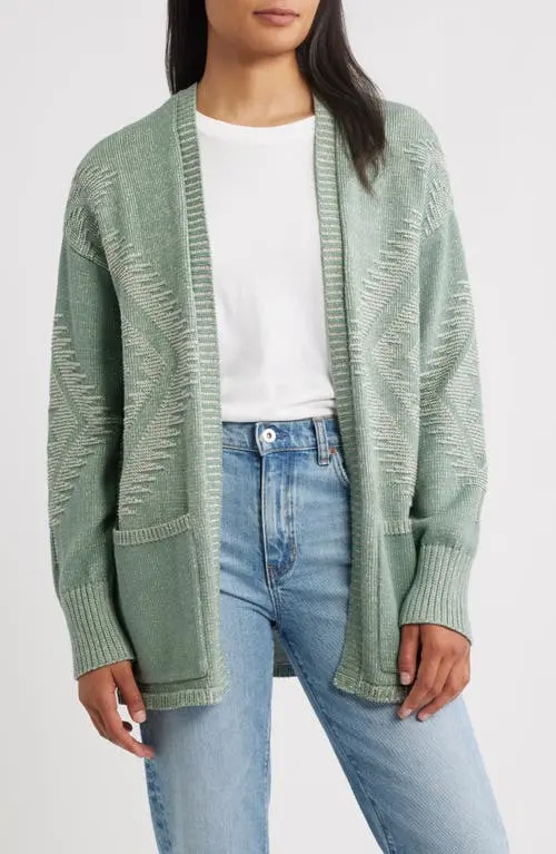 Pendleton Sierra Springs Open Front Cardigan - Sage
