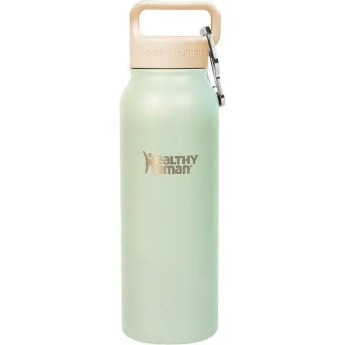 HEALTHY HUMAN Stainless Steel Water Bottle Double Walled - Green