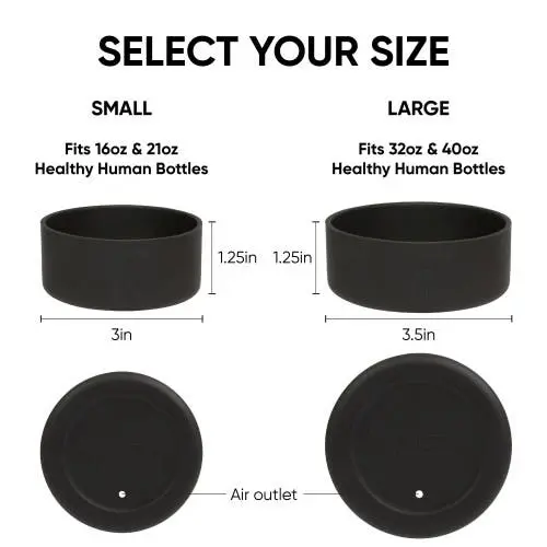 HEALTHY HUMAN Protective Silicone Bumper Boots For Bottle