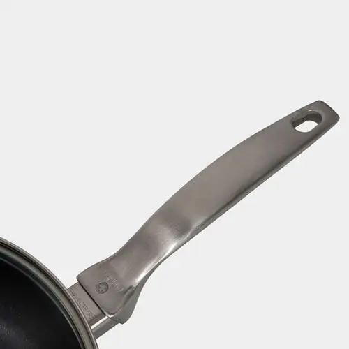 SWISS DIAMOND Chd Nonstick Saute Pan With Glass Lid - Black