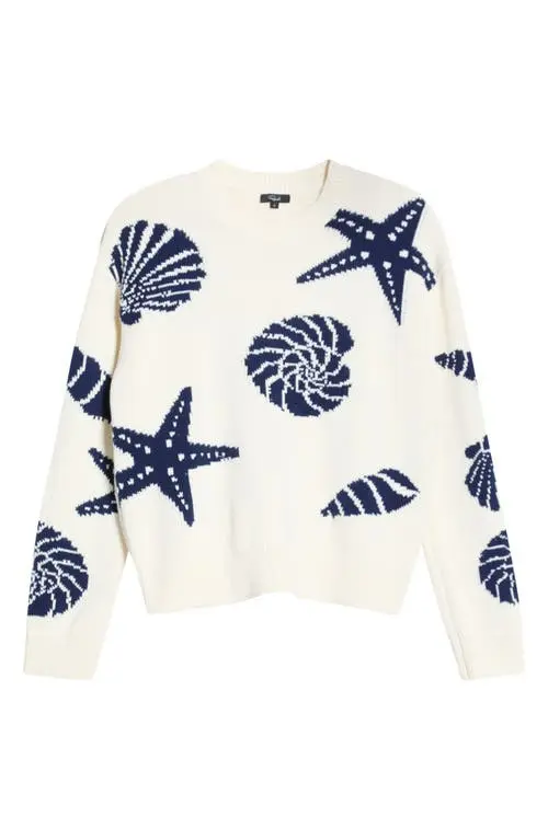 Rails Zoey Seashell Intarsia Cotton Sweater