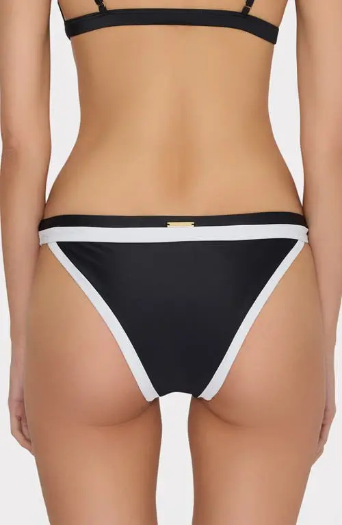 MILLY Positano Hipster Bikini Bottom - Black Multi