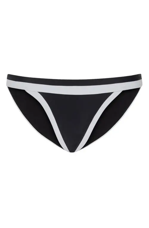MILLY Positano Hipster Bikini Bottom - Black Multi