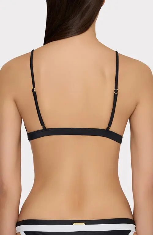 MILLY Positano Colorblock Bikini Top