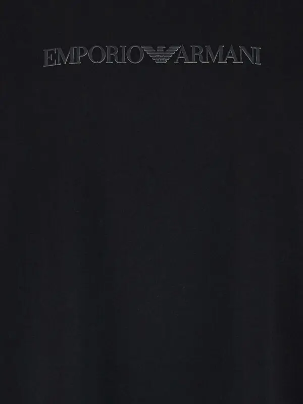 Emporio Armani Logo Cotton T-shirt - Black