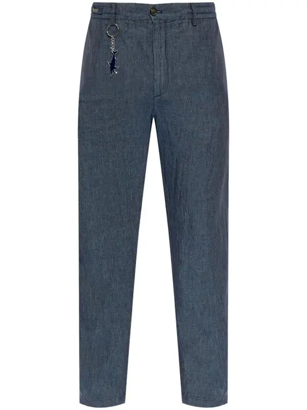 Paul & Shark Linen Trousers - Blue