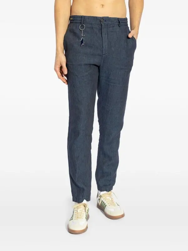 Paul & Shark Linen Trousers - Blue