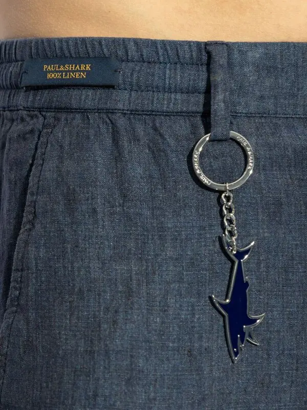 Paul & Shark Linen Trousers - Blue