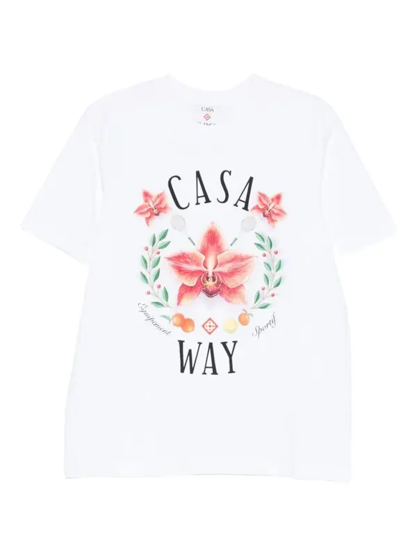 Casablanca Printed T-shirt - White