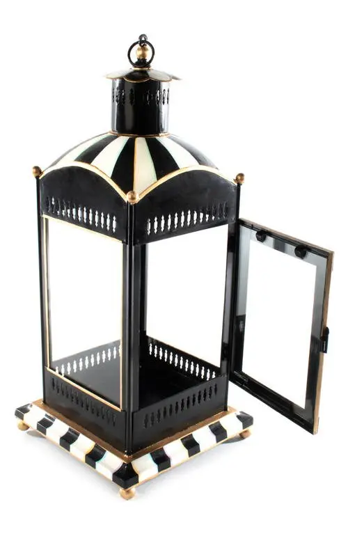 MACKENZIE-CHILDS Courtly Stripe Candle Lantern