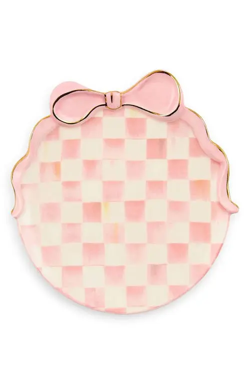 MACKENZIE-CHILDS It's All About The Bow Trinket Tray - Pink Multi