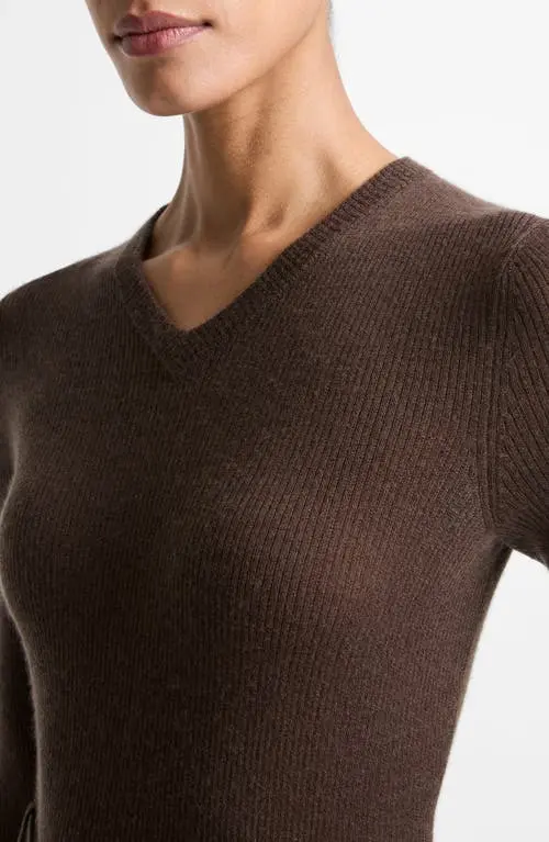 Vince Cashmere & Silk Knit Sweater - Bark