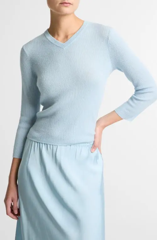 Vince Cashmere & Silk Knit Sweater - Clearwater
