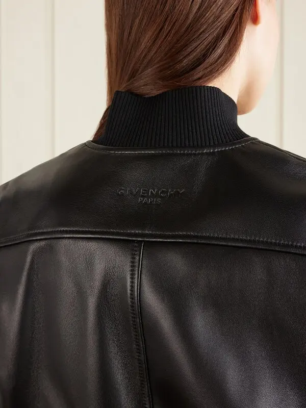 Givenchy Leather Bomber Jacket