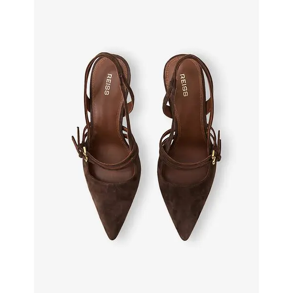 REISS Beatrice Suede Courts