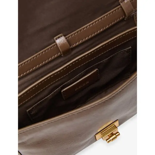 REISS Leather Shoulder Bag