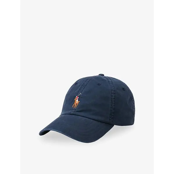 Polo Ralph Lauren Logo-embroidered Cotton-twill Cap - Nautical Ink