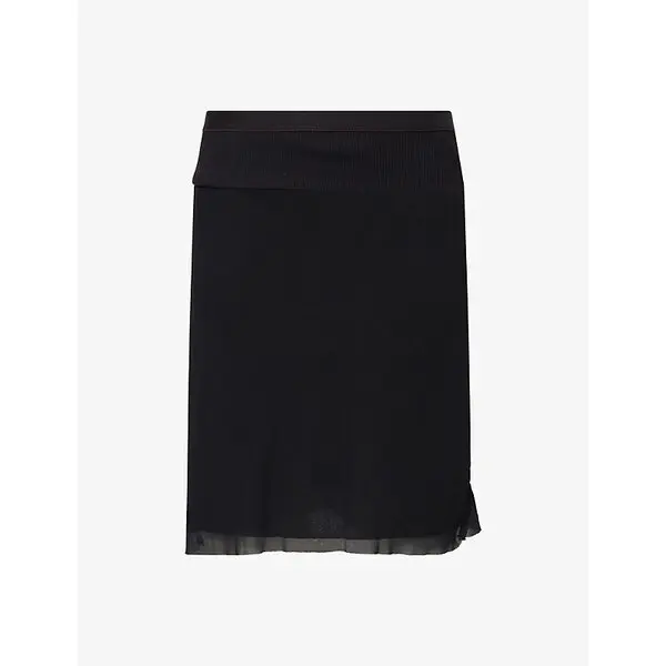 Rick Owens Bias-cut Mini Skirt