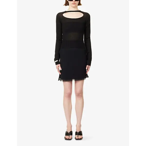Rick Owens Bias-cut Mini Skirt