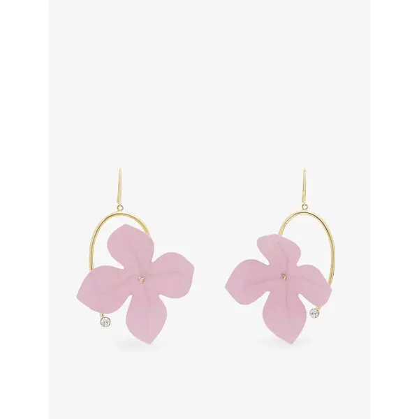 Marni 24ct Gold-plated Flower Earrings - 00y11