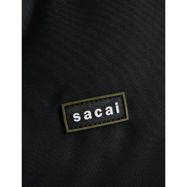 Sacai Pocket Large Woven Tote Bag