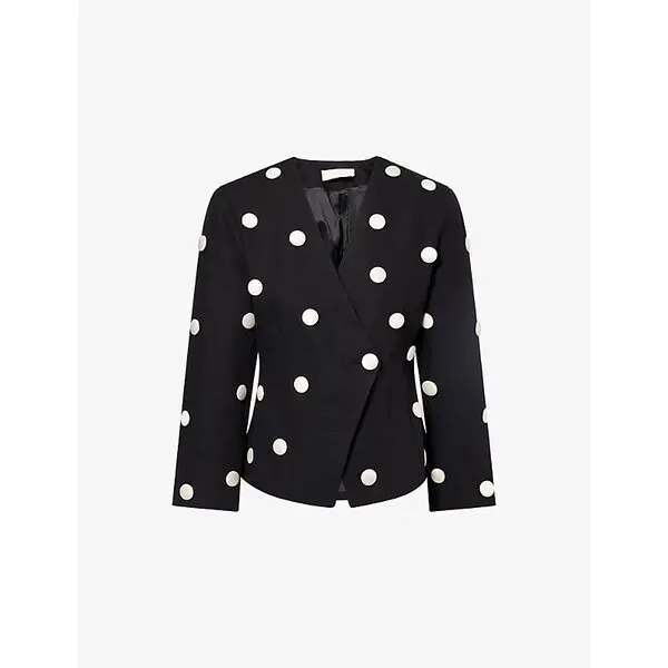 DESTREE Aloise Polkadot Cotton Blazer