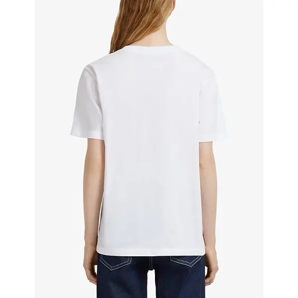 Marni Animal Alphabet Flocked Logo Cotton T-shirt