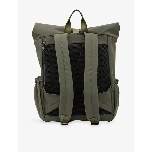 REISS Woven Backpack - Khaki Green