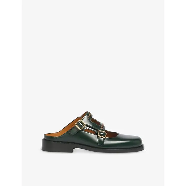 Marni Leather Mule Loafers