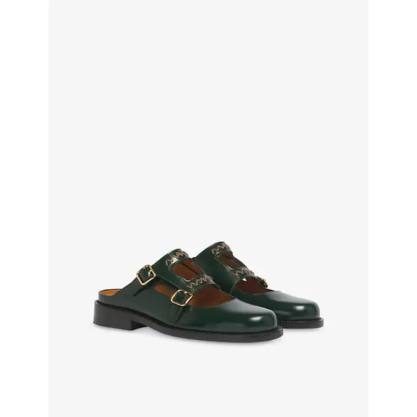 Marni Leather Mule Loafers