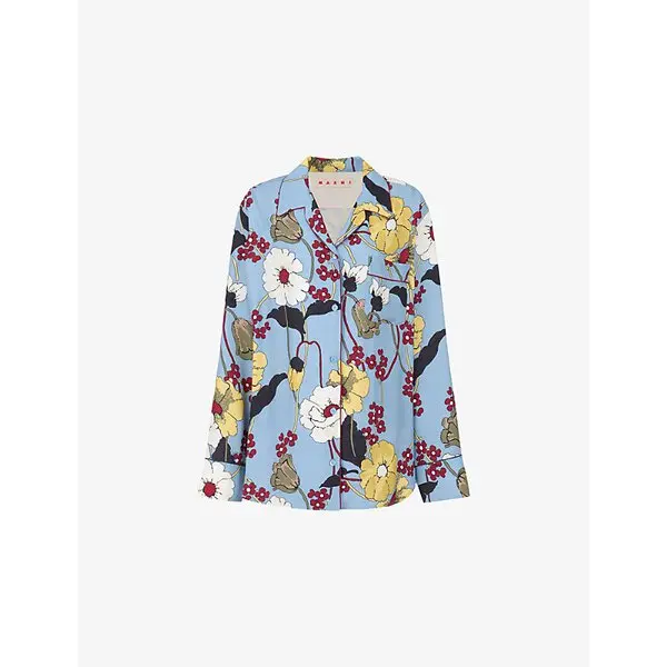 Marni Melodia Floral-print Pajama Shirt - Mfb31
