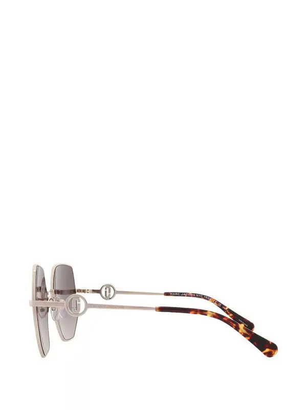Marc Jacobs Geometric-frame Sunglasses - Gold