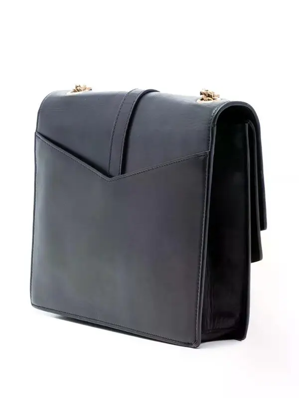 Saint Laurent 2018 Medium Leather Monogram Sulpice Crossbody Bag - Black