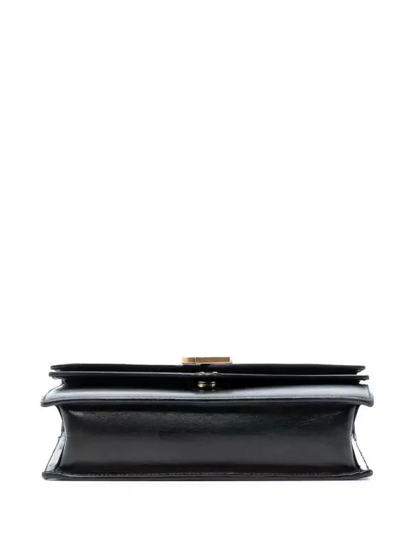 Saint Laurent 2018 Medium Leather Monogram Sulpice Crossbody Bag - Black