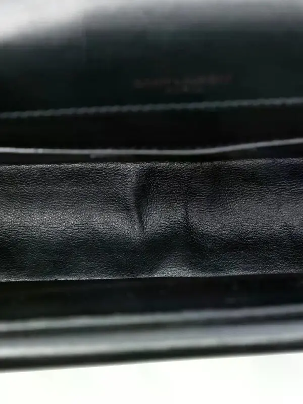 Saint Laurent 2018 Medium Leather Monogram Sulpice Crossbody Bag - Black