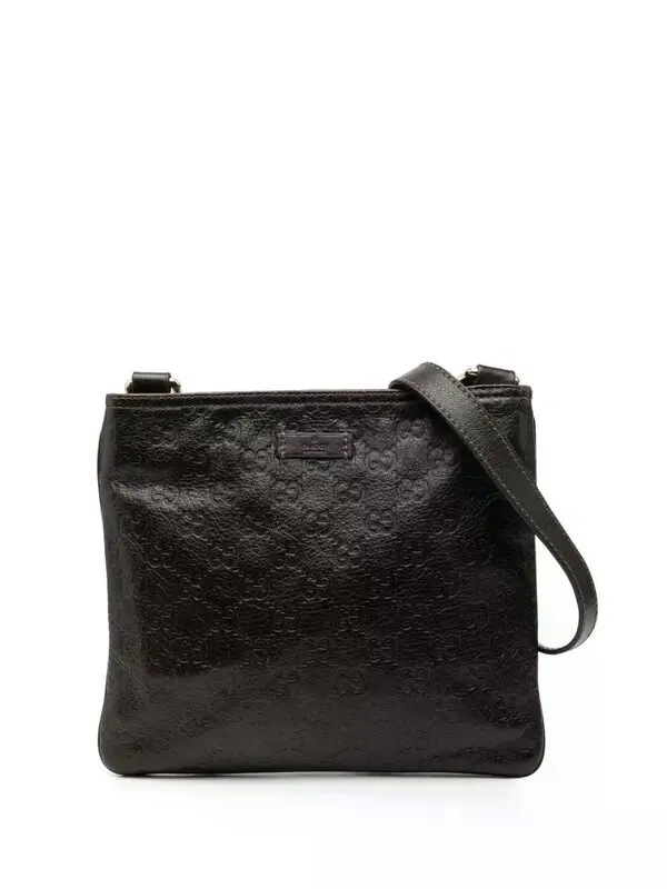 Gucci 2000-2015 Ssima Crossbody Bag - Brown