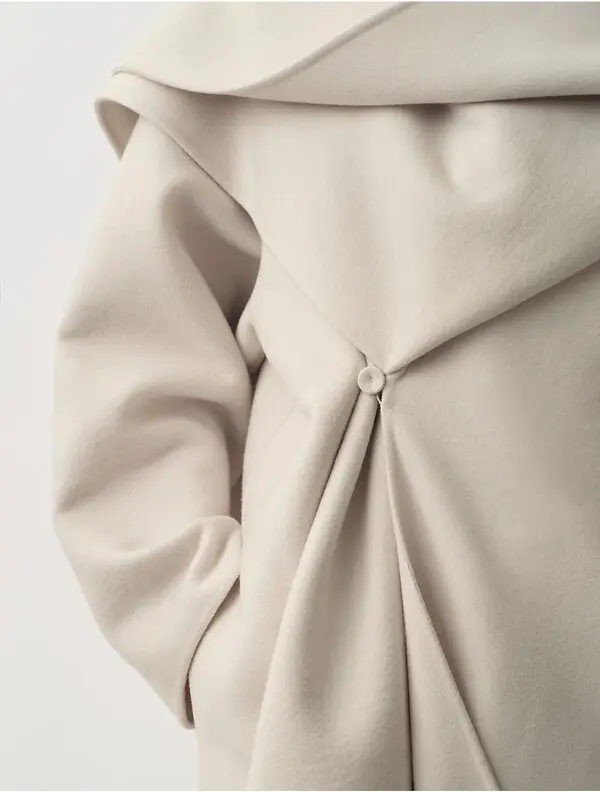 Calvin Klein Double-faced Wool And Cashmere Draped Coat
