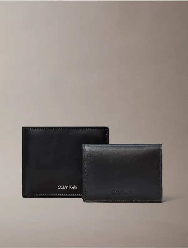 Calvin Klein Raised Logo Bifold Wallet With Card Case