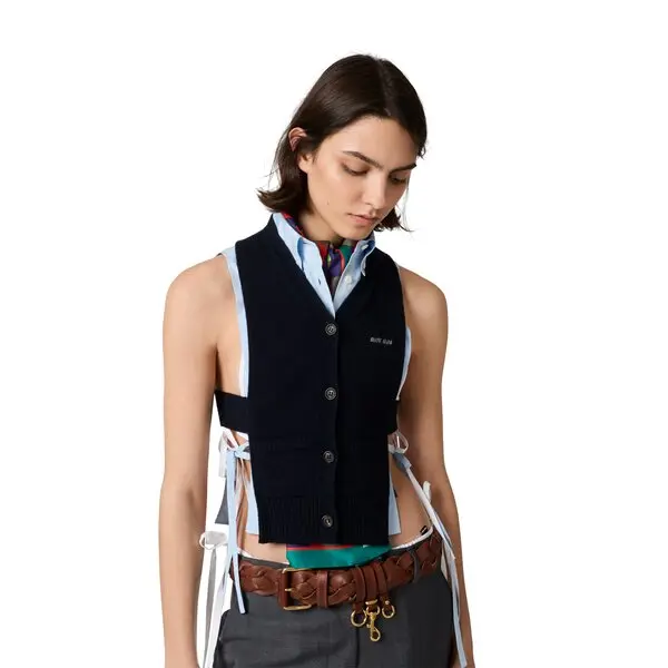 Miu Miu Cashmere Cardigan Vest