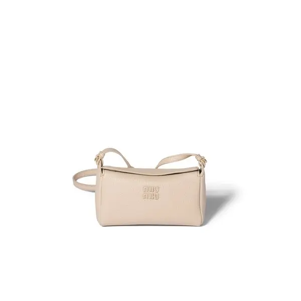 Miu Miu Leather Pouch - Travertine/periwinkle