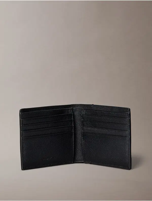 Calvin Klein Embossed Emblem Logo Bifold Wallet