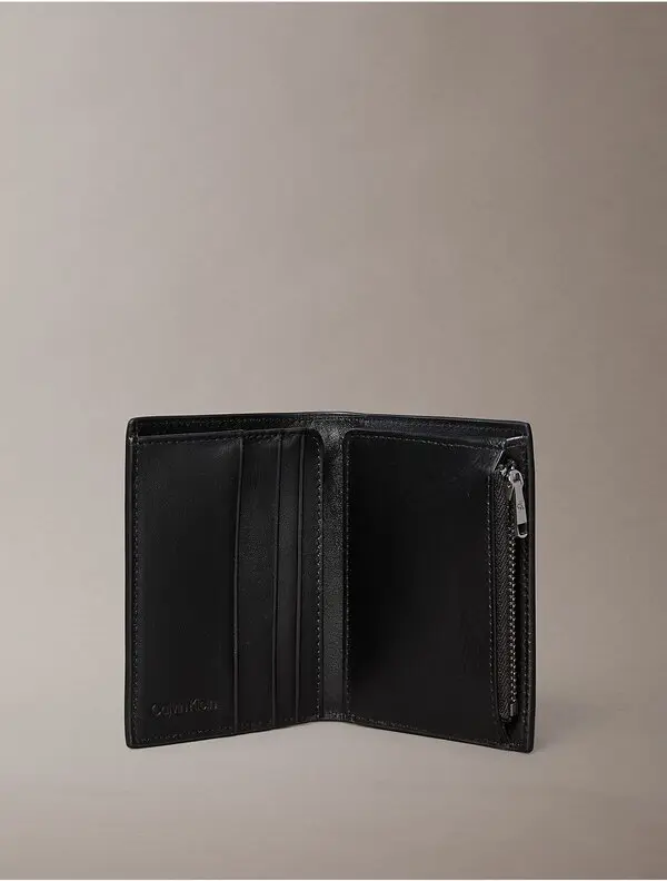 Calvin Klein Embossed Monogram Bifold Wallet With Coin Pouch