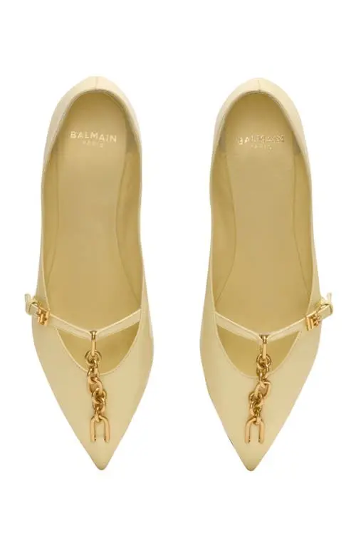 Balmain Sync Ballet Flats - Yellow