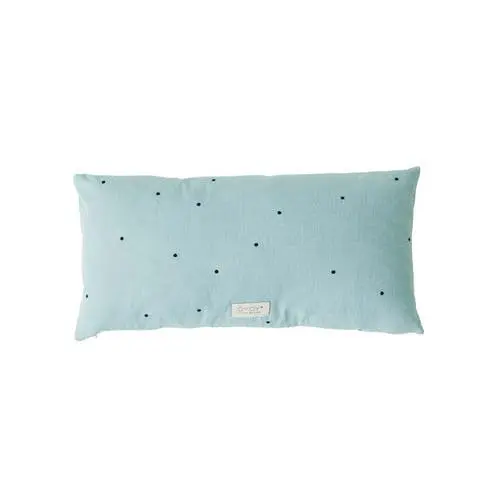 OYOY Kyoto Dot Cushion Long - Dusty Blue