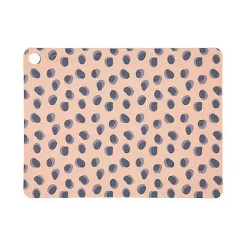 OYOY Placemat Leopard Dotsset Of 2 - Camel