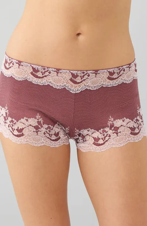 Wacoal Modern Affair Boyshorts - Rose Brown/cradle Pink