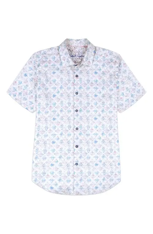 Robert Graham Greatorex Abstract Print Short Sleeve Button-up Shirt